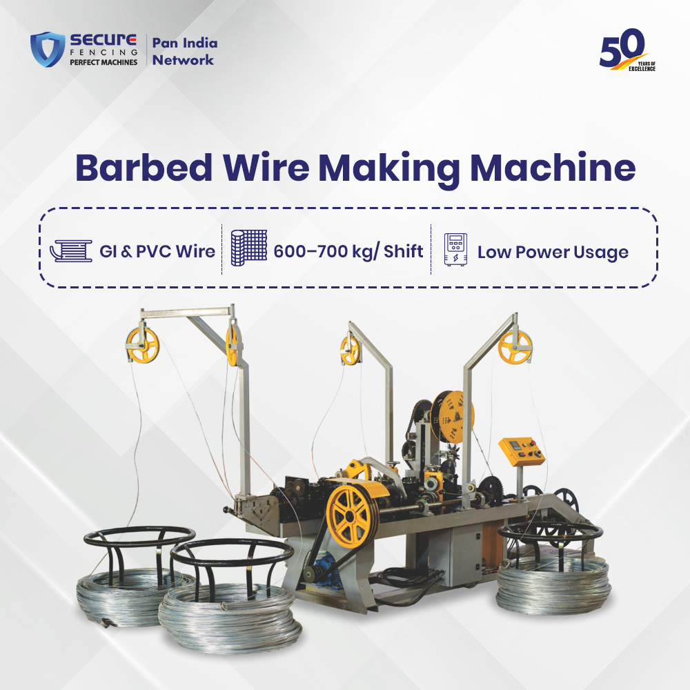 Barbed Wire Fencing Manufacturing Machine | Secure Fencing Machine